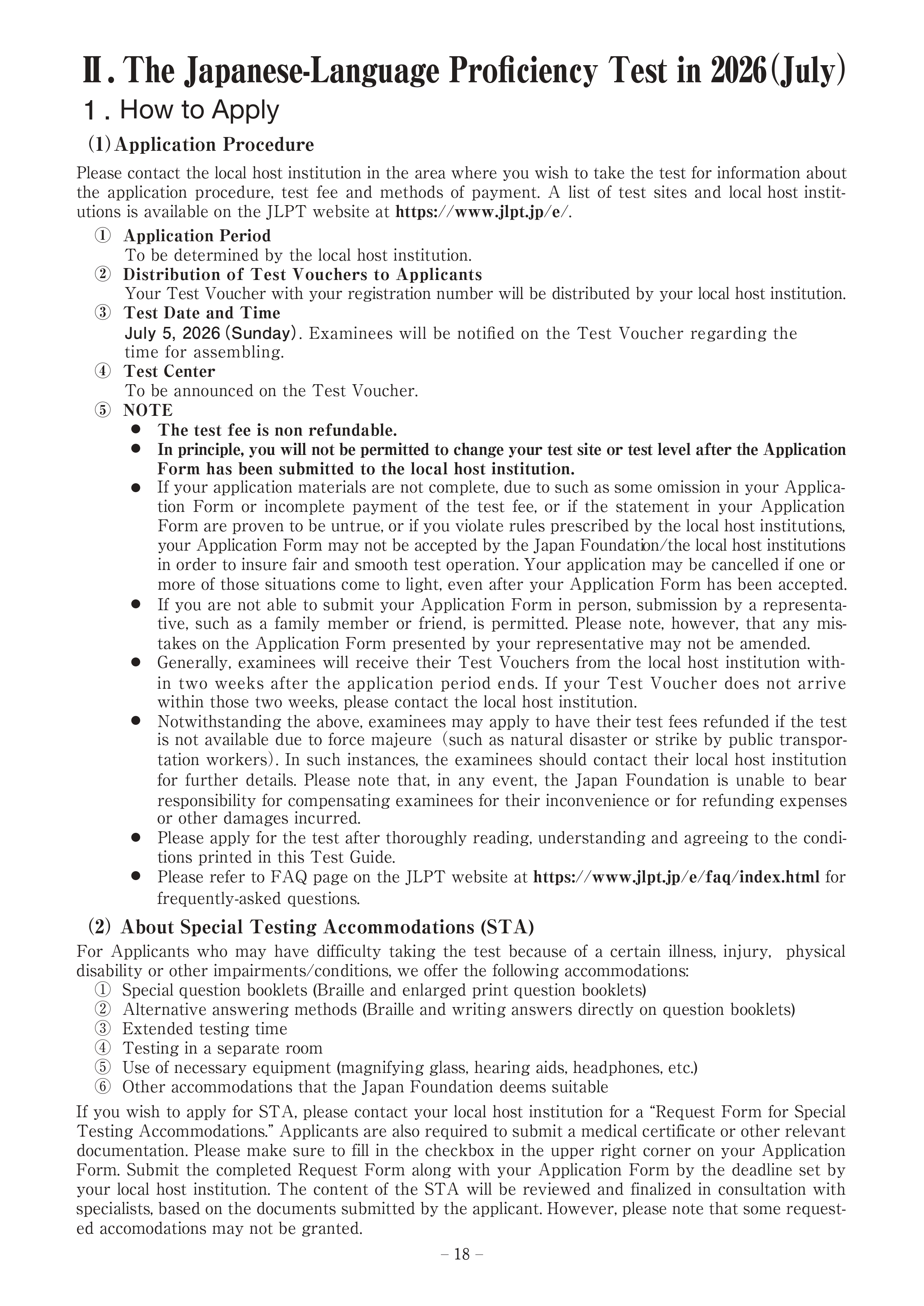 Japanese-Language Proficiency Test (JLPT)